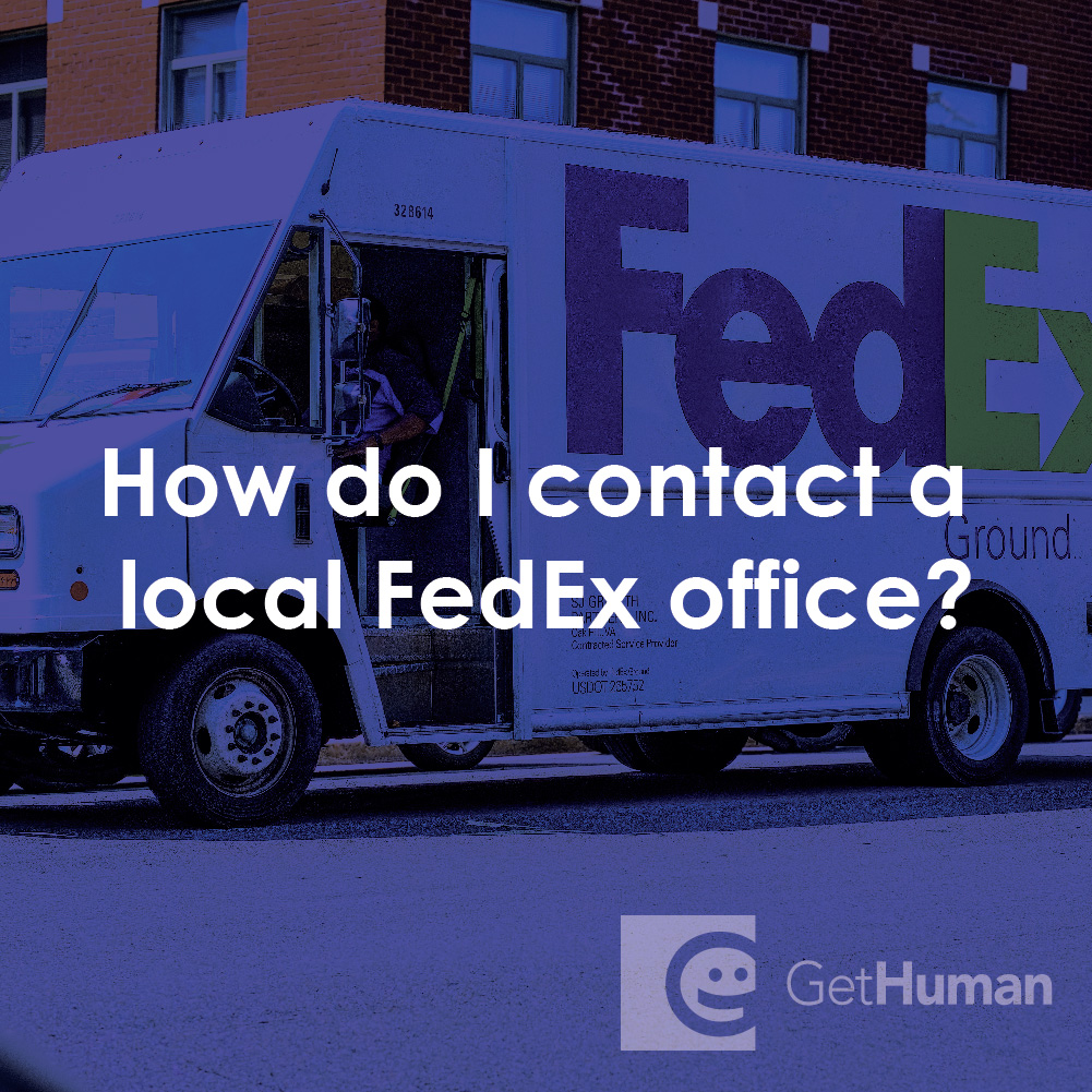 How Do I Contact A Local Fedex Office 